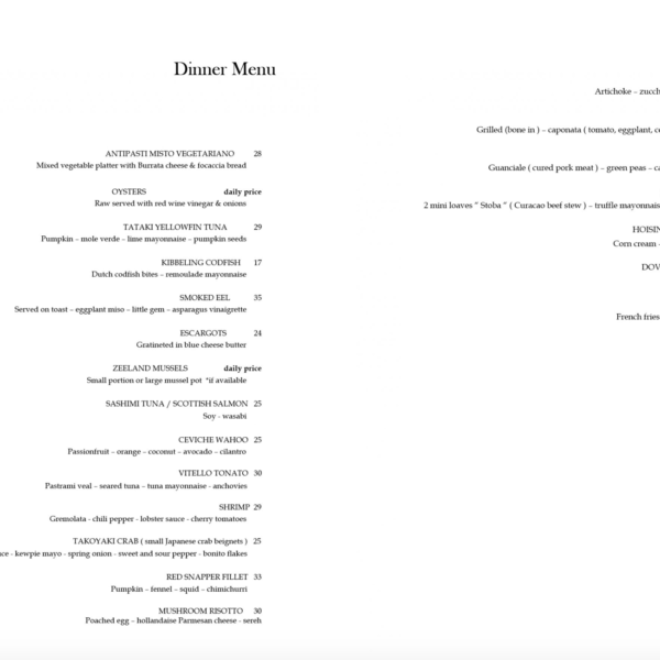 Fishalicious en Wijnbar Joy - Restaurants of Curacao